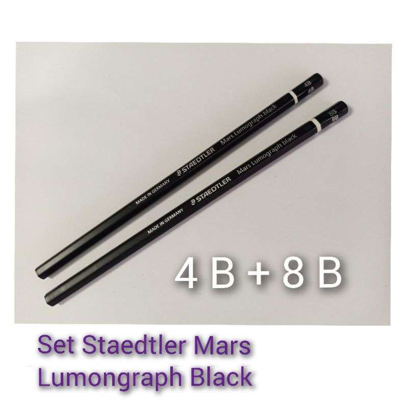 Jual Pensil Hitam Staedtler Mars Lumongraph 2B 5B 8B Dan Staedtler Mars ...