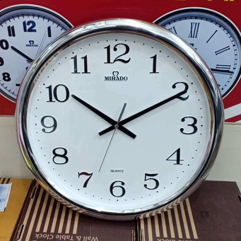 Jual Jam Dinding 35Cm Mirado 8505 Varian Mesin Quartz Dan Sweep di ...
