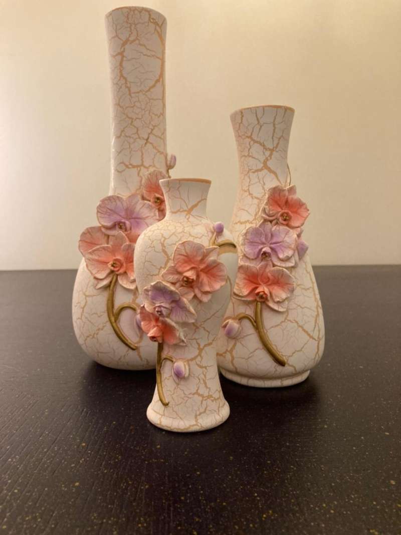 Jual Pajangan Hiasan Vas Resin Bunga 1 Set Dekorasi Interior Modern ...