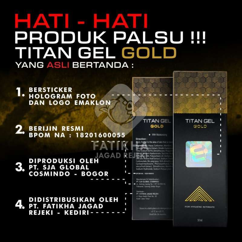 Promo Obat Herbal Titan Gel Gold Original - Mr.p Besar Dan Panjang ...