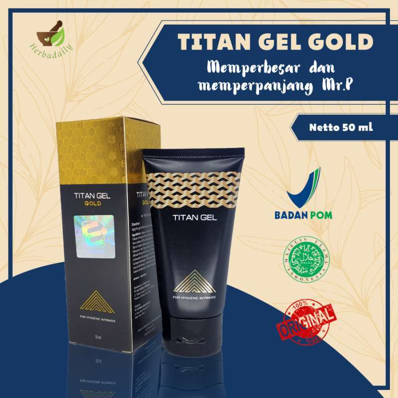 Promo Obat Herbal Titan Gel Gold Original - Mr.p Besar Dan Panjang ...