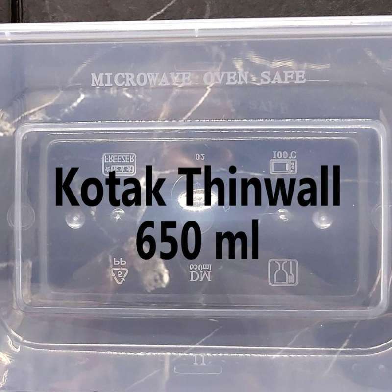 Jual Food Container/Kotak/Box Makanan/Wadah Plastik 650ml di Seller ...