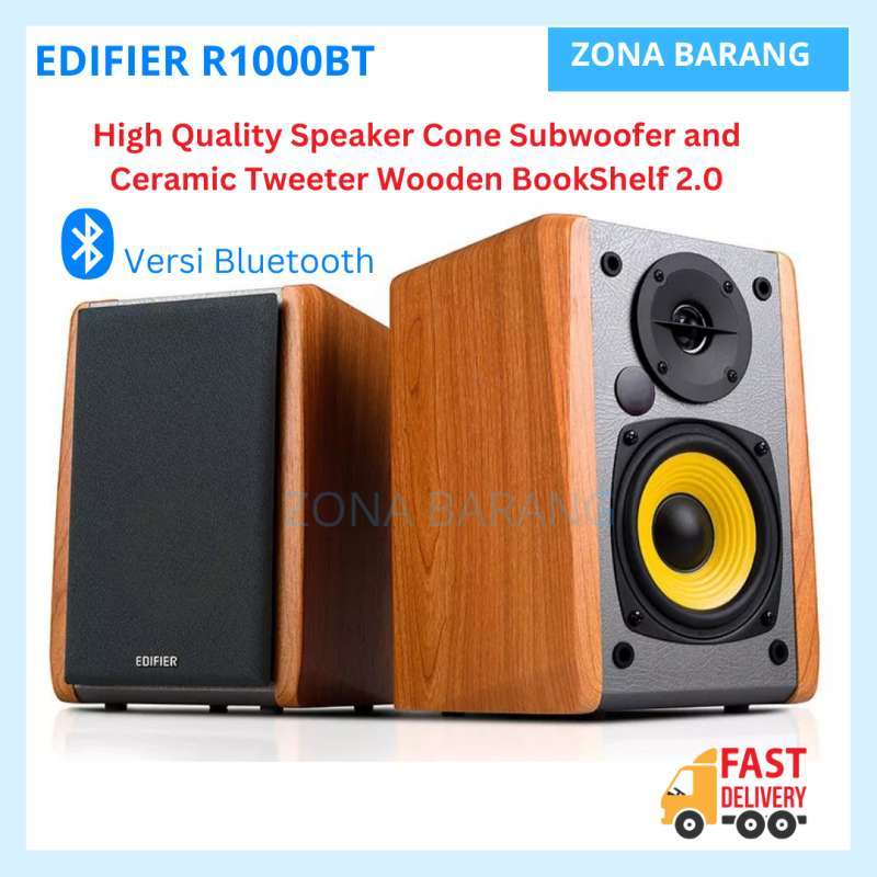 Jual Edifier R1000BT BookShelf 2.0 Hifi Speaker Bluetooth Bass Treeble High Fidelity Sound di ...