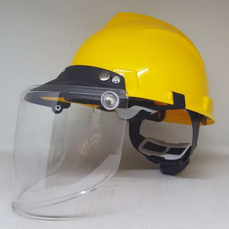 Promo Safety APD Face Shield Safety Helmet - Semua Ukuran Kuning Diskon ...