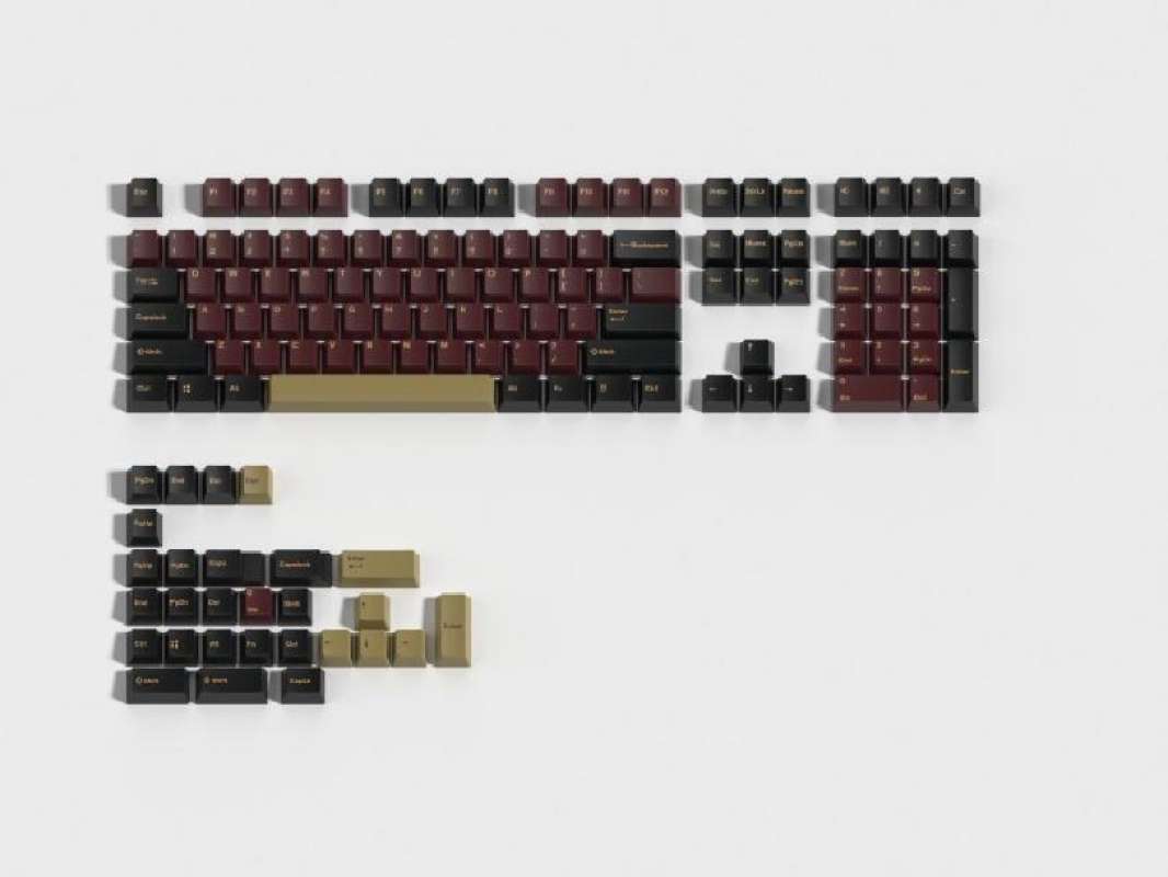 Jual Keycaps Pbt Red Samurai Double Shot Oem Profile Mechanical ...