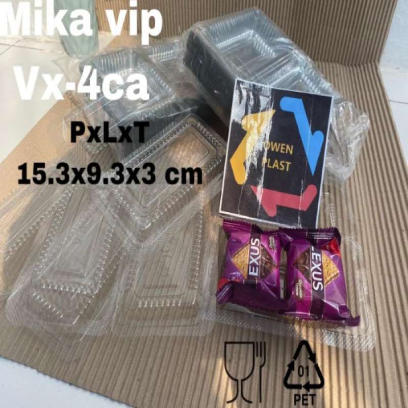 Promo Mika Kue/mika Plastik/mika Jajan Pasar Merek Vip Vx4ca 1 Dus 2000pcs Diskon 15% Di Seller ...