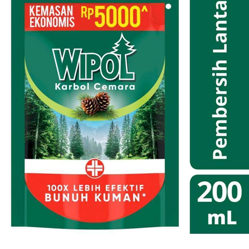 Jual Wipol Karbol Cemara 200 Ml X 24 Pcs / Karton / Dus,pembersih ...