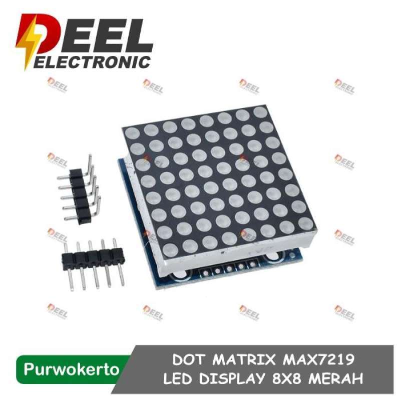 Jual Dot Matrix Max7219 Led Display 8x8 Red Max 7219 Dot Matrix Merah Di Seller Deel Electronic ...