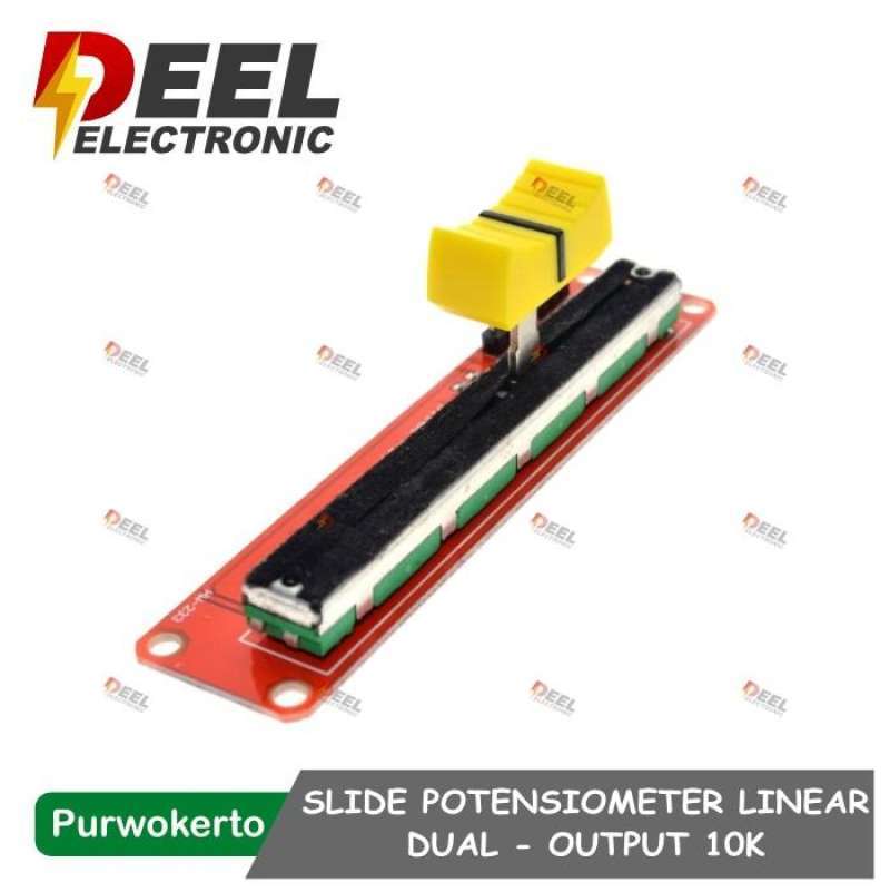 Jual SLIDE POTENTIOMETER LINEAR DUAL - OUTPUT 10K POTENSIOMETER GESER di Seller DEEL ELECTRONIC ...
