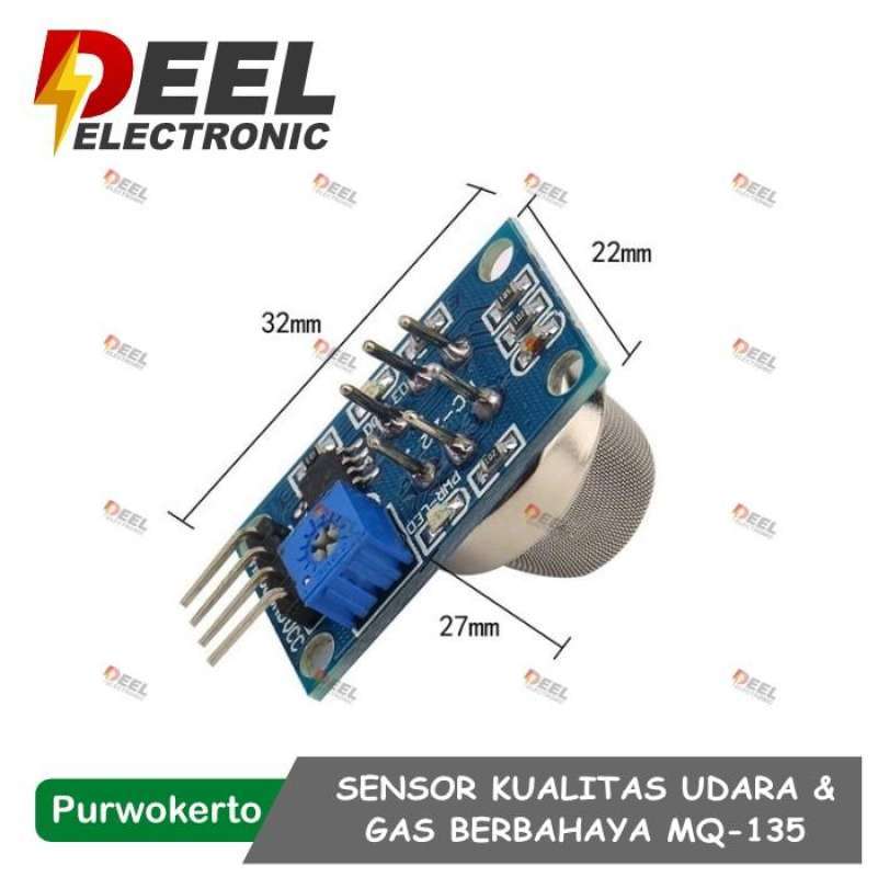 Jual Sensor Kualitas Udara Dan Gas Berbahaya Mq-135 Module Arduino Mq135 Di Seller Deel ...
