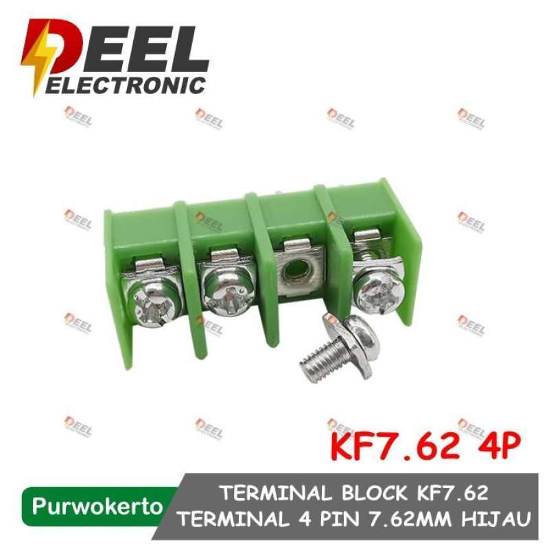 Jual TERMINAL BLOCK KF7.62 TERMINAL 4P 7.62MM HIJAU PCB TERMINAL BLOCK ...