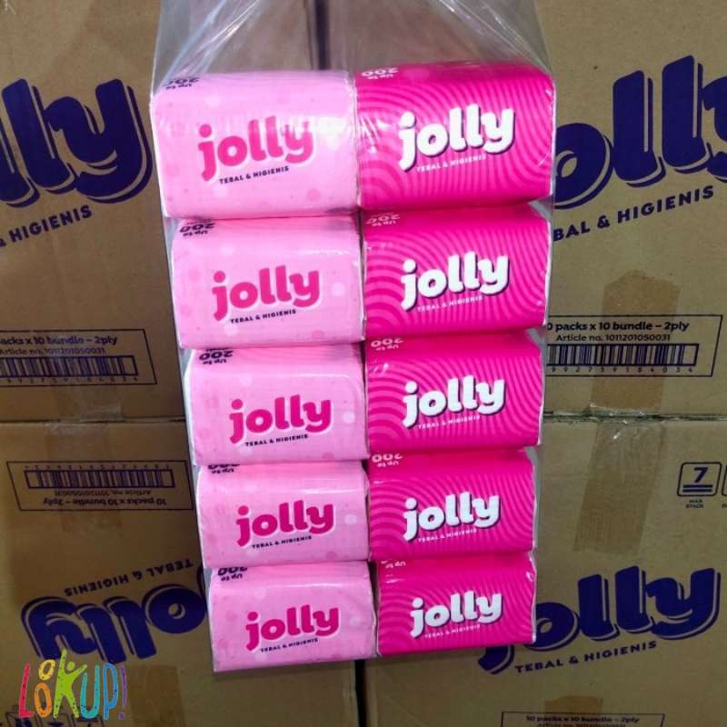 Promo Tisu Tissue Resto Caffe pop up Multipurpose JOLLY 200's / Tisu ...