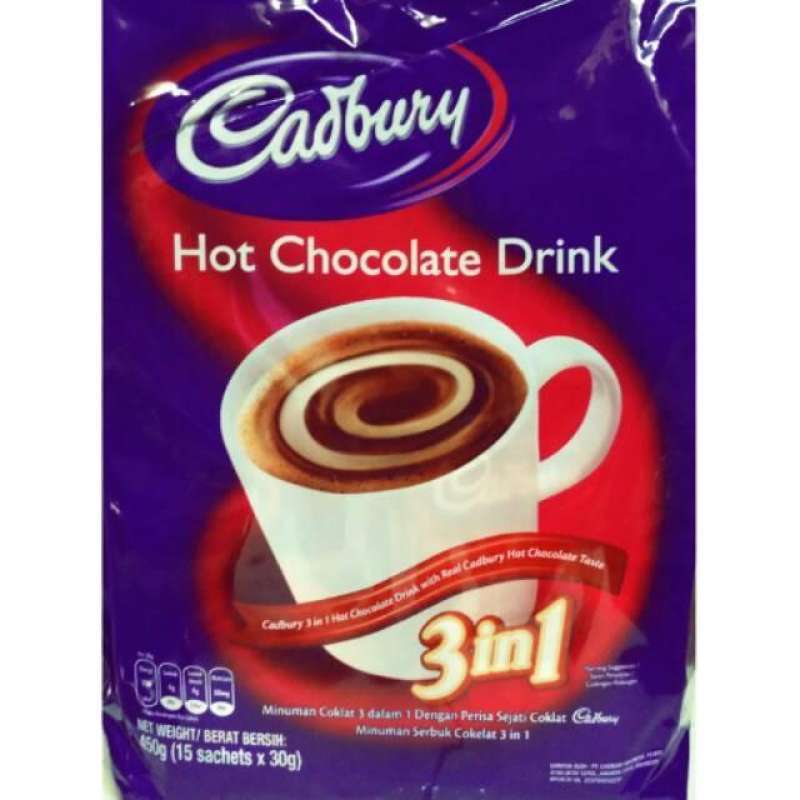 Jual Cadbury Hot Chocolate Drink 3in1 Malaysia Di Seller Gunungmasabadi ...