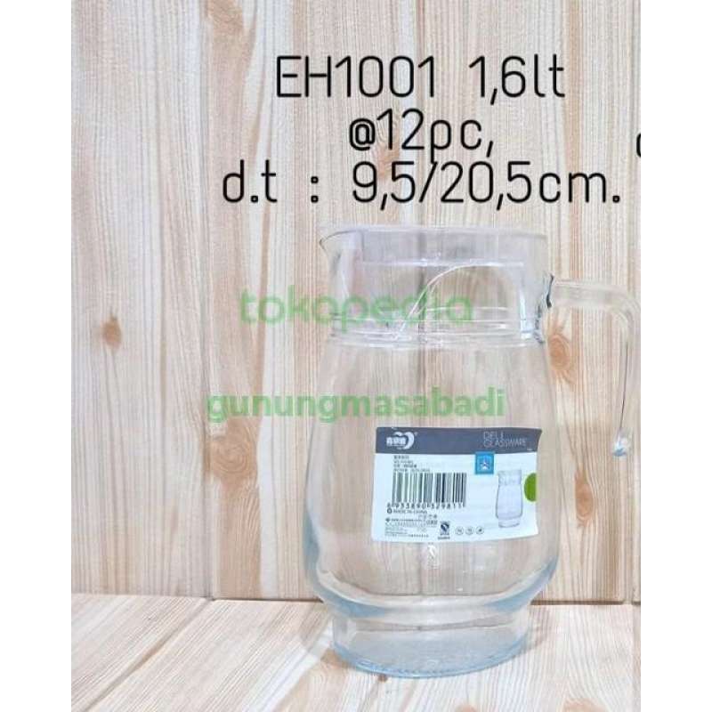 Jual teko kaca water jug gelas pitcher juice pitcher 1.3ltr di Seller ...