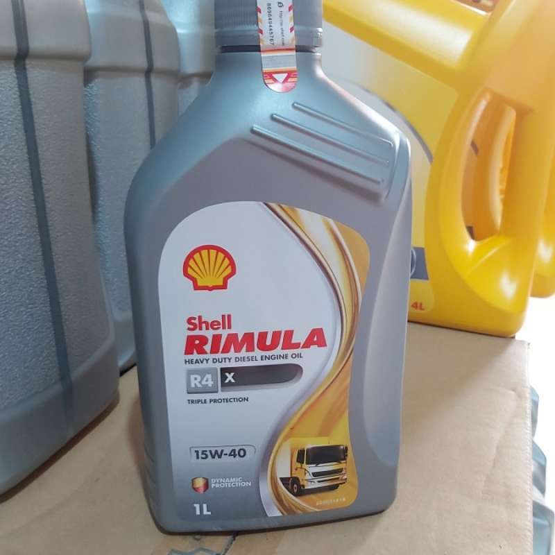 Jual oli shell rimula r4 x diesel sae 15w-40 1l 100% ori di Seller ...