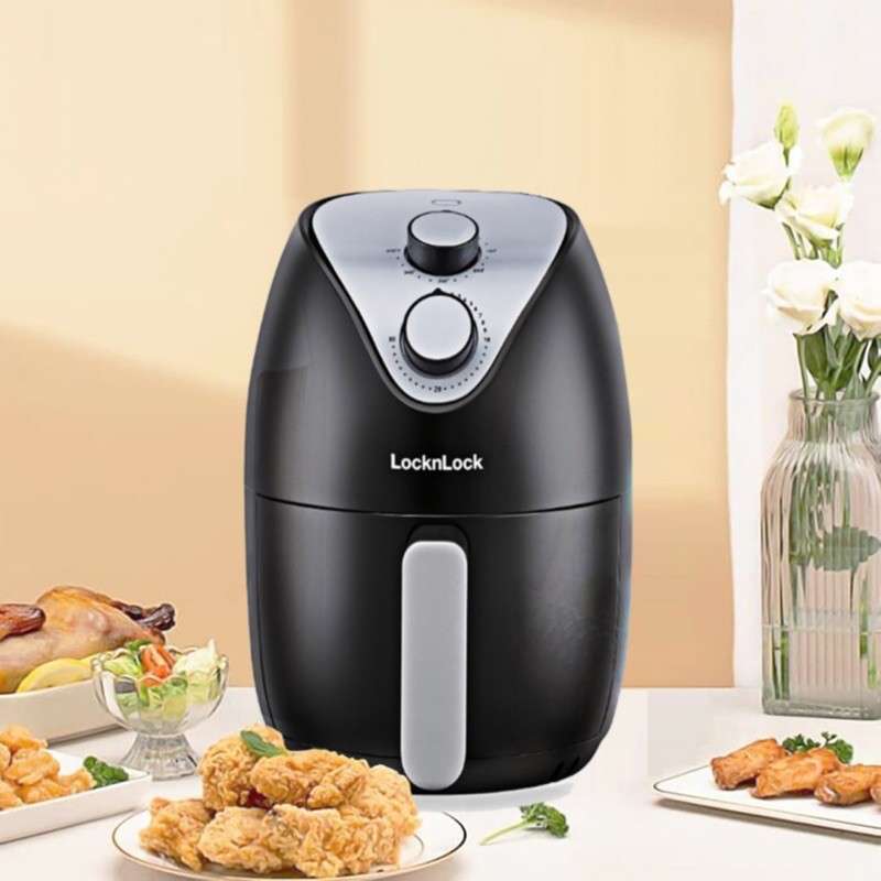 Jual Locknlock Air Fryer 2l Lock N Lock Ejp122blk Non Stick Air Fryer ...