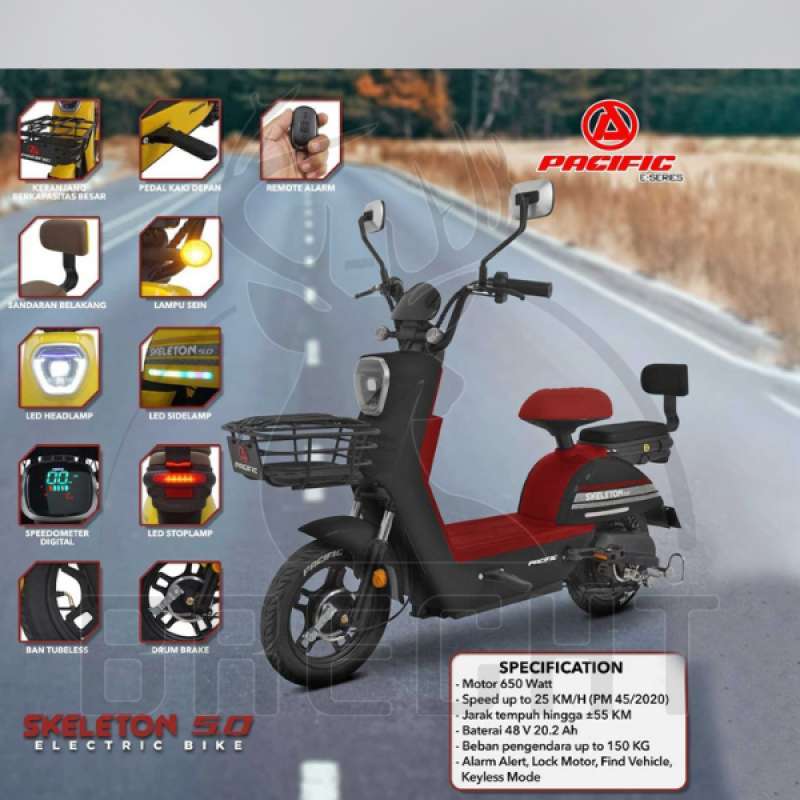 Jual Sepeda Listrik Pacific Skeleton Original Terbaru - Harga Promo ...