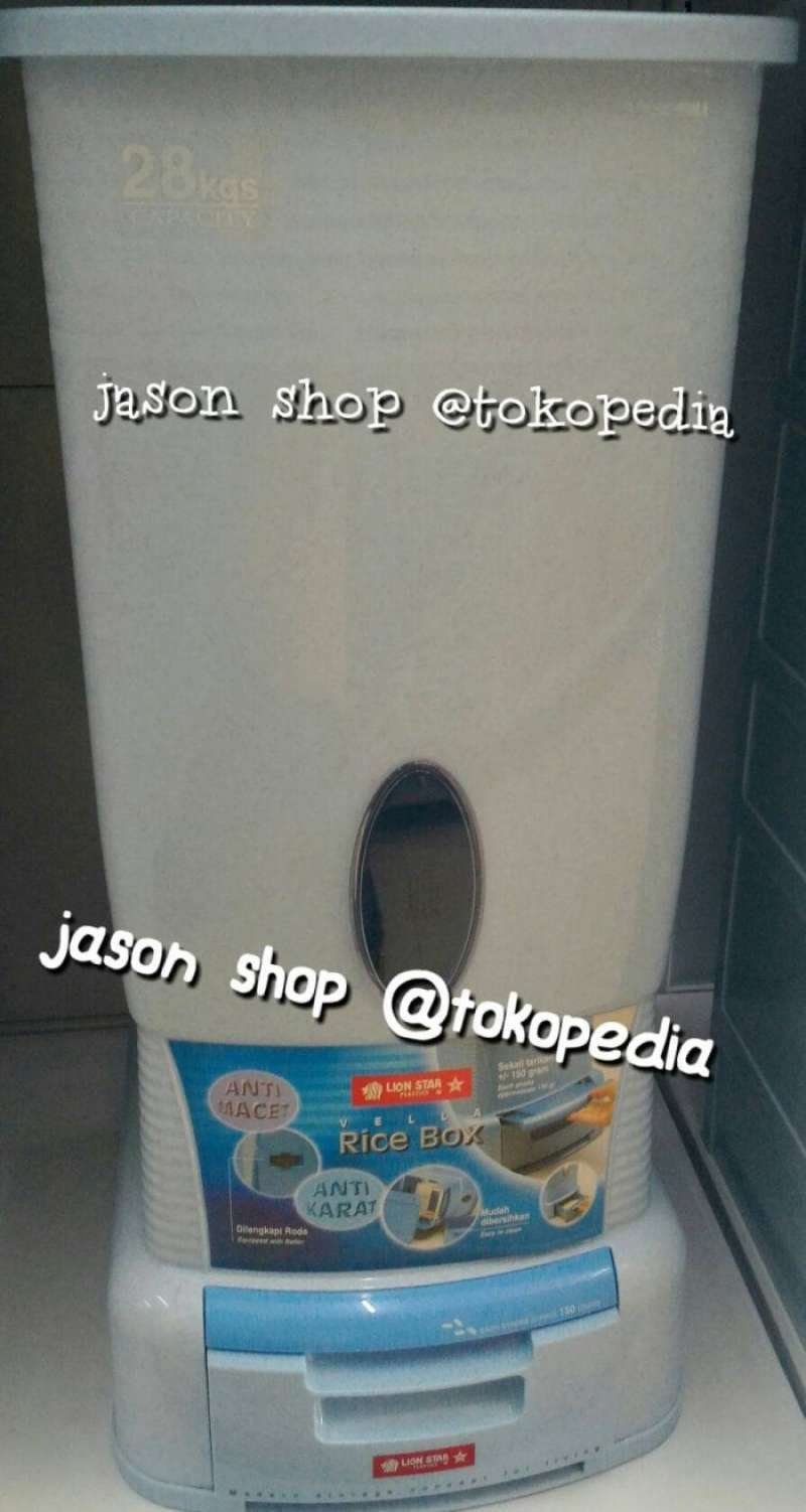 Promo Rice Box Lion star RB-7 28kg/Tempat beras Vella RB-7/Rice box 28 kg Diskon 41% di Seller ...