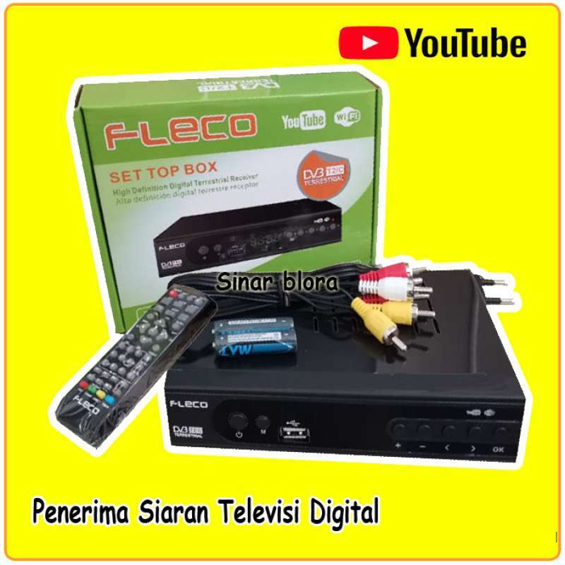 Jual Receiver Set Top Box Fleco DVB T2 HD Digital Antena UHF - UNIT di Seller SUNSHOP ...