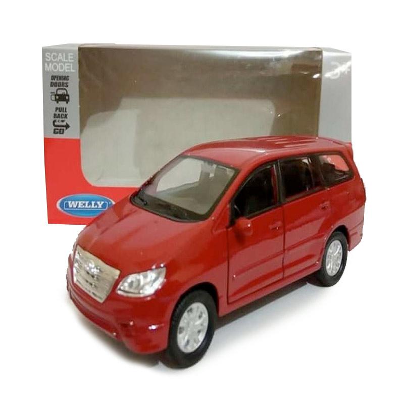 Jual Welly Nex Model Kijang Innova Diecast - Merah + Free Design Plat ...