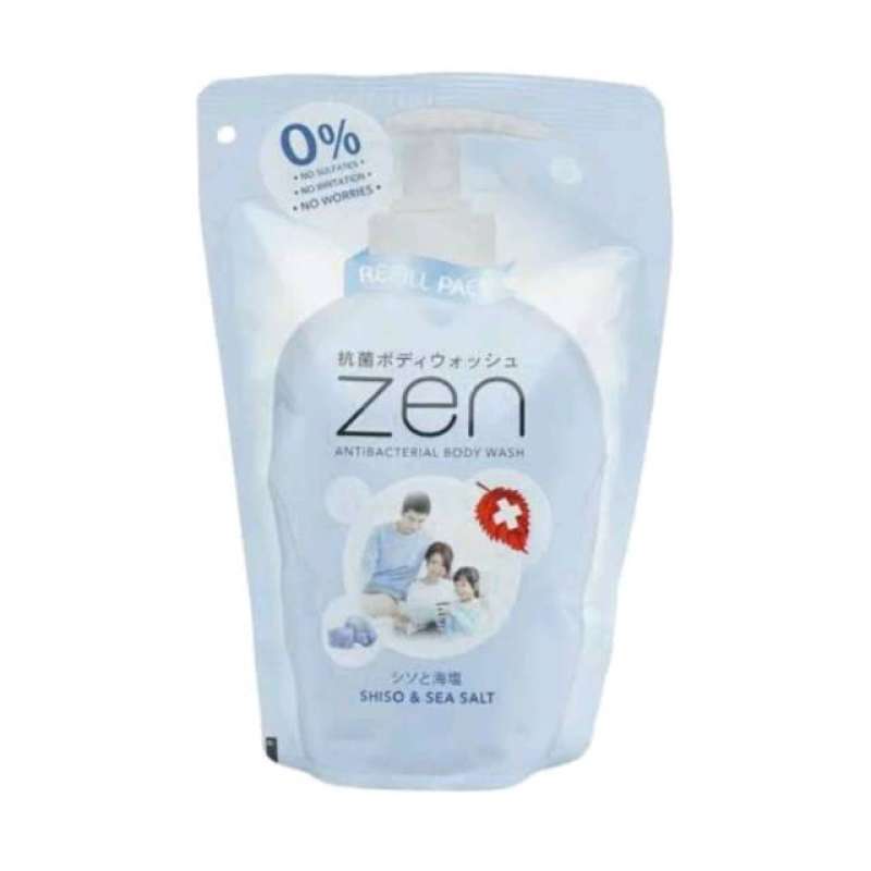 Jual ZEN Antibacterial Body Wash Shiso & Sea Salt [450 mL] di Seller ...