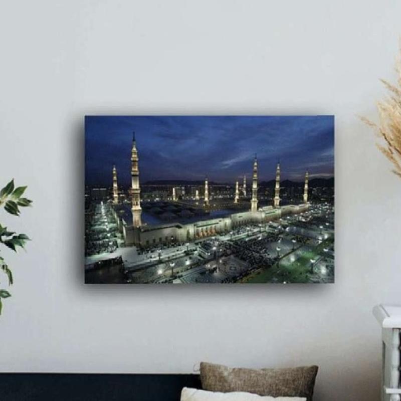 Promo Dekorasi Dinding - Poster Tema Islam Masjid Nabawi Madinah ...
