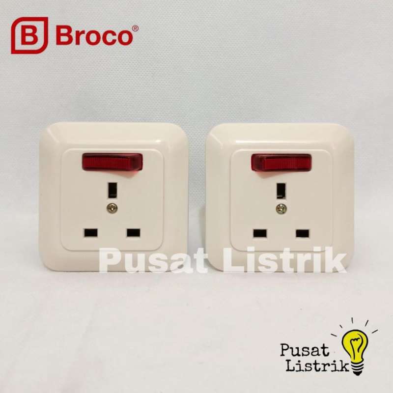 Jual Ib Stop Kontak Ac Broco Gracio 4155 Socket Outlet With Switch Inbow Di Seller Pusat Listrik ...
