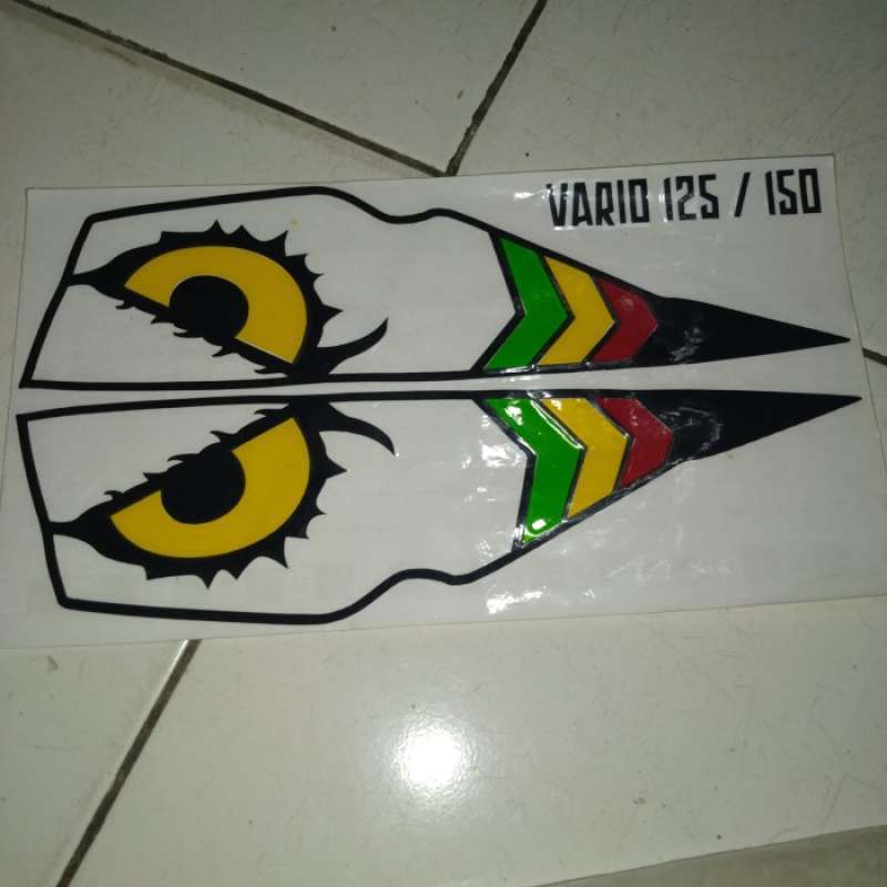 Promo stiker lampu depan mata elang Vario 125 150 sticker cutting motor ...