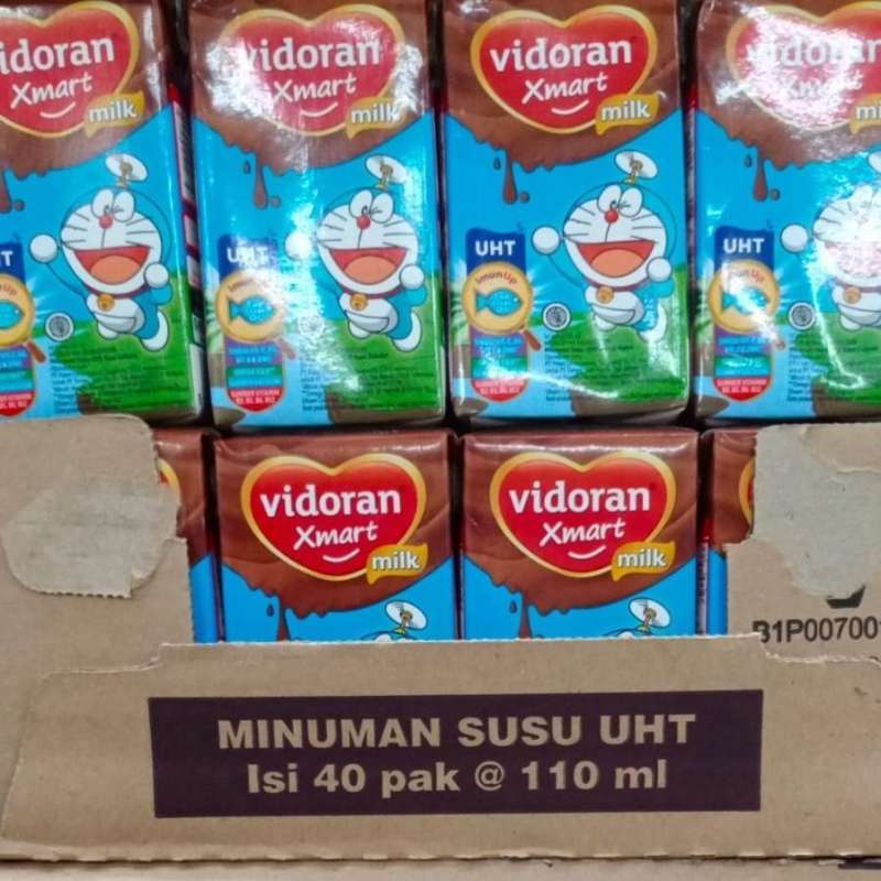 Jual VIDORAN XMART UHT 110 ML SUSU CAIR ANAK (1 DUS ISI 40 PCS) Gojek ...