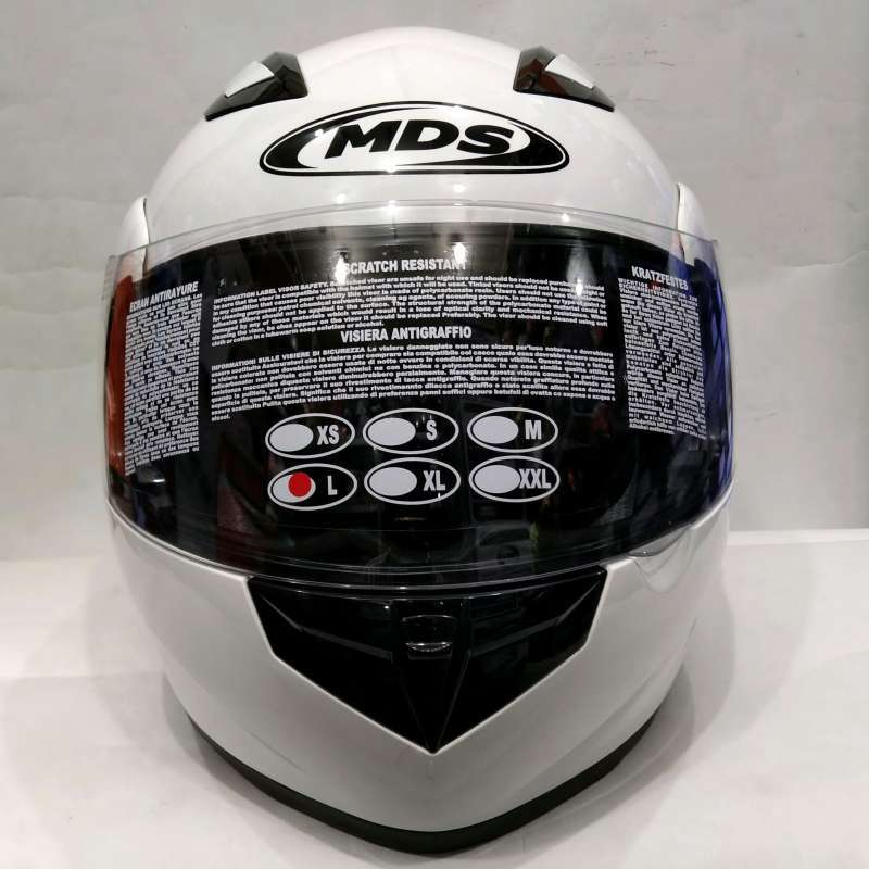 Promo Helm Mds Pro Rider White Helm Full Face Modular Diskon 10% Di ...