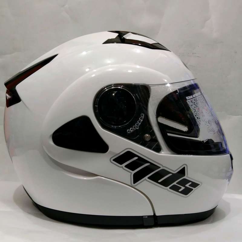 Promo Helm Mds Pro Rider White Helm Full Face Modular Diskon 10% Di ...