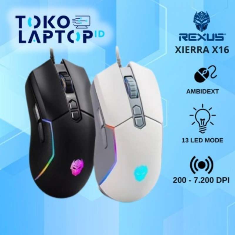 Jual Rexus X16 Xierra Wired RGB Gaming Mouse Garansi Resmi - Hitam di ...