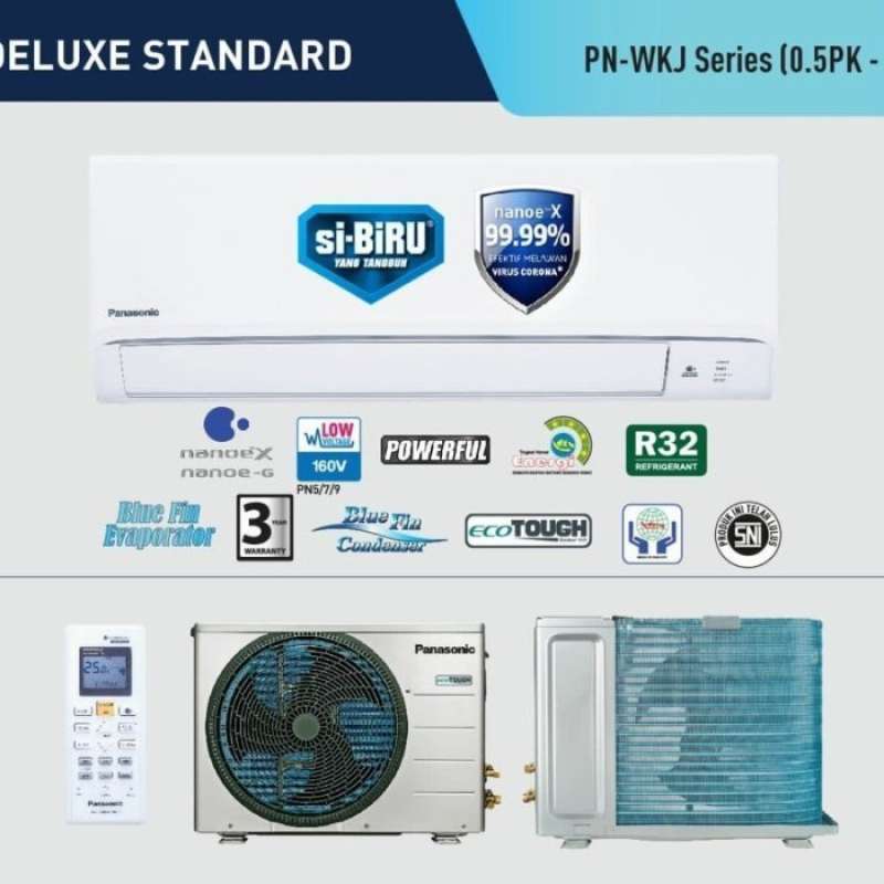 Jual AC Panasonic 1 PK CS/CU-PN9WKJ Standard Deluxe Nanoex R32 CSPN9WKJ di Seller UFO ...