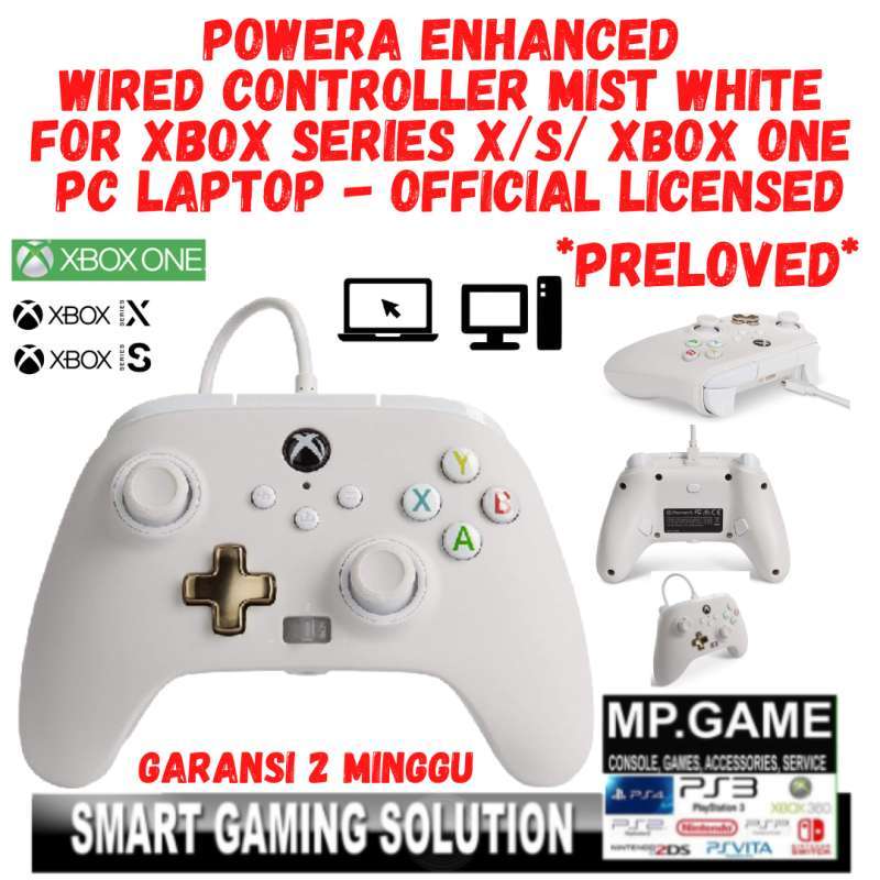 Jual PowerA Enhanced Wired Controller MIST WHITE Xbox Series X/S/ Xbox ...