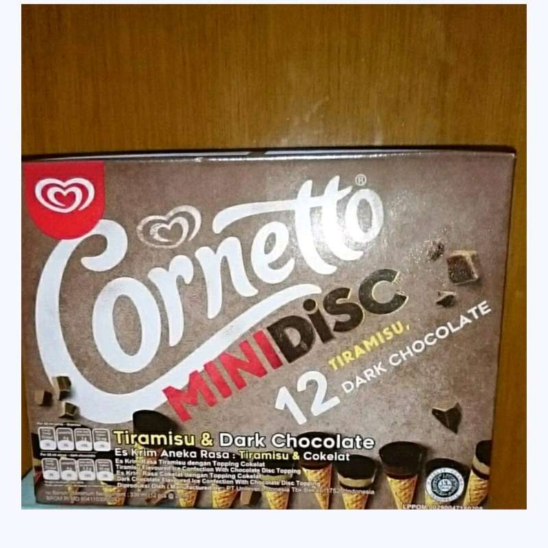 Jual Walls Cornetto Mini Choc Tiramisu ( 12 pcs) ( GRAB GOJEK INSTAN ...