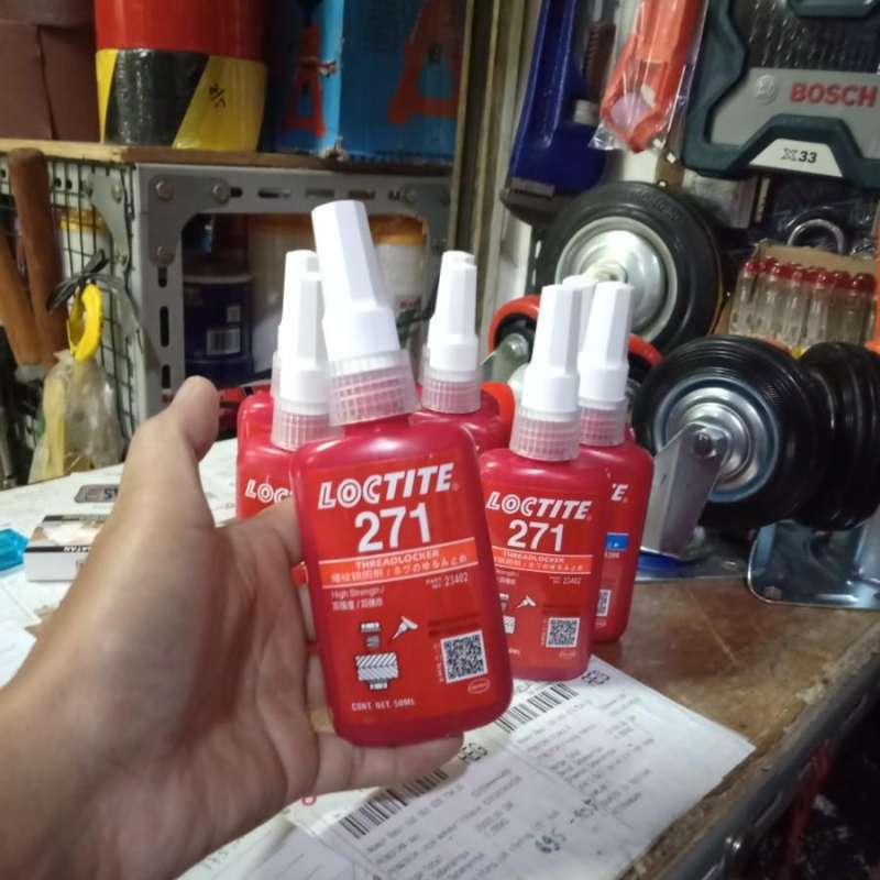 Jual Lem Loctite 271 Threadlocker High Strength 50Ml di Seller Dikong ...