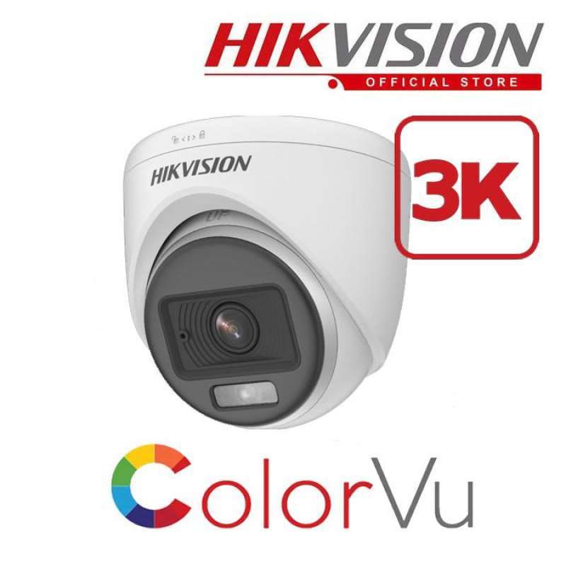 Jual Camera Hikvision Colorvu 5mp 3k Ds-2ce70kf0t-pfs Built-in Audio Di ...