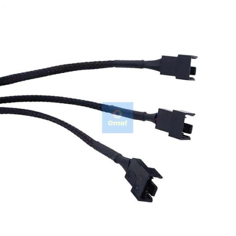 Jual Kabel Kipas Pwm 4pin To 3pin/4pin Splitter Fan Case Casing 3 Arah ...