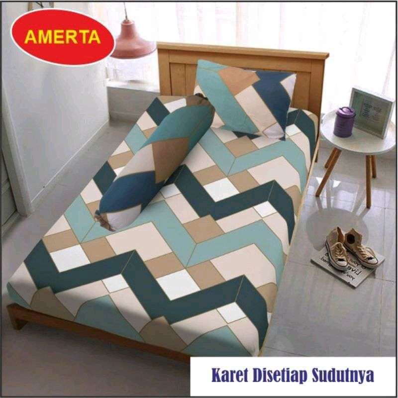 Promo sprei new amerta zig zag seprei aesthetic korea homemade katun ...