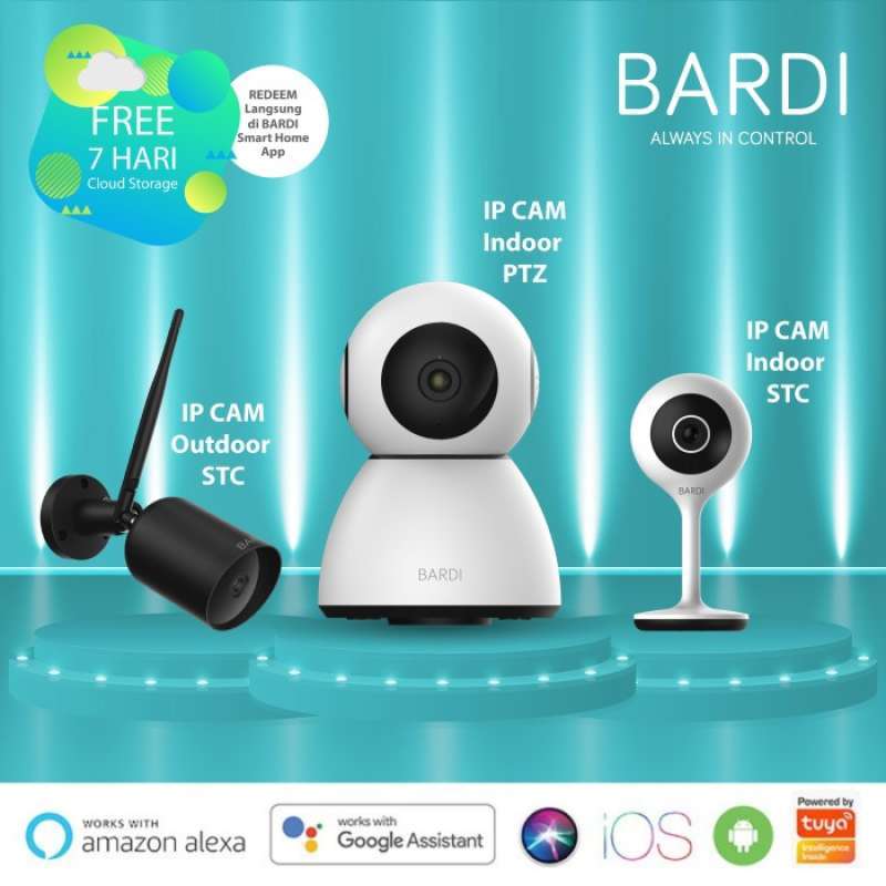 Jual BARDI Smart IP Camera CCTV Indoor Outdoor PTZ STC 360° Wireless ...