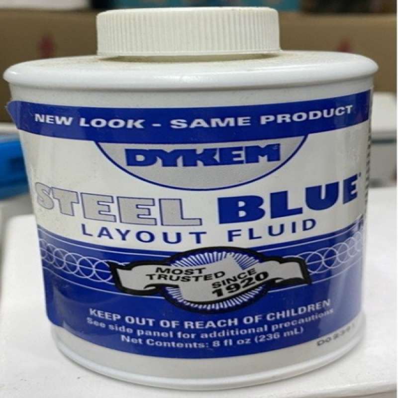 Promo Dykem Steel Blue Layout Fluid,cairan Penanda Persisi Uk 236ml ...