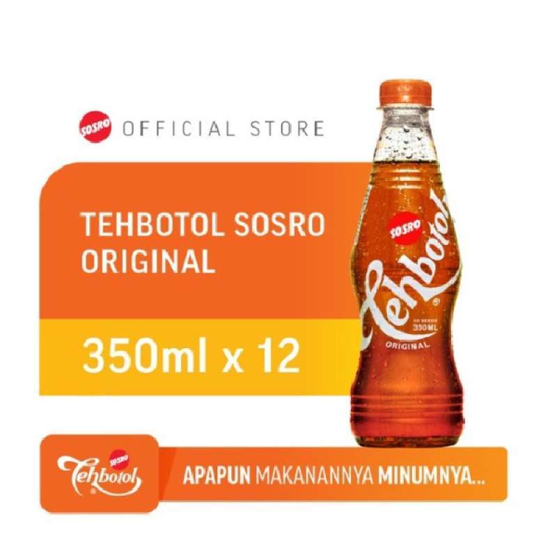 Promo Teh Botol Sosro Botol PET Original 350 ml [1 DUS isi 12 pcs ...