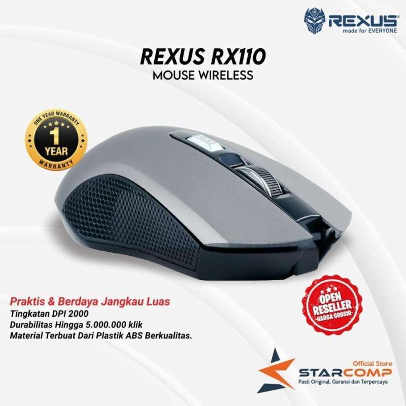 Jual Rexus Rx110 Xierra Professional Wireless Gaming Mouse Rx 110 Di Seller Starcomp Semarang ...