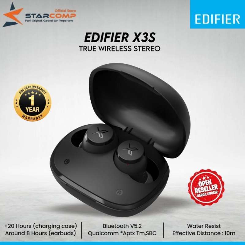 Jual EDIFIER TWS X3s True Wireless Stereo Earbuds Original di Seller ...