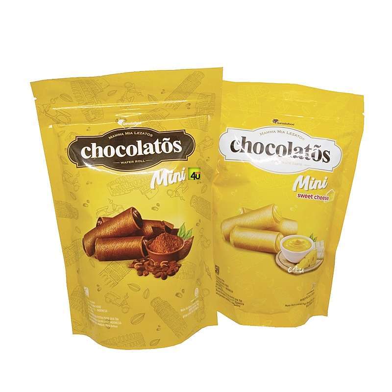 Promo Chocolatos MINI Wafer Roll - 70gr POUCH - CHOCOLATE Diskon 15% di ...