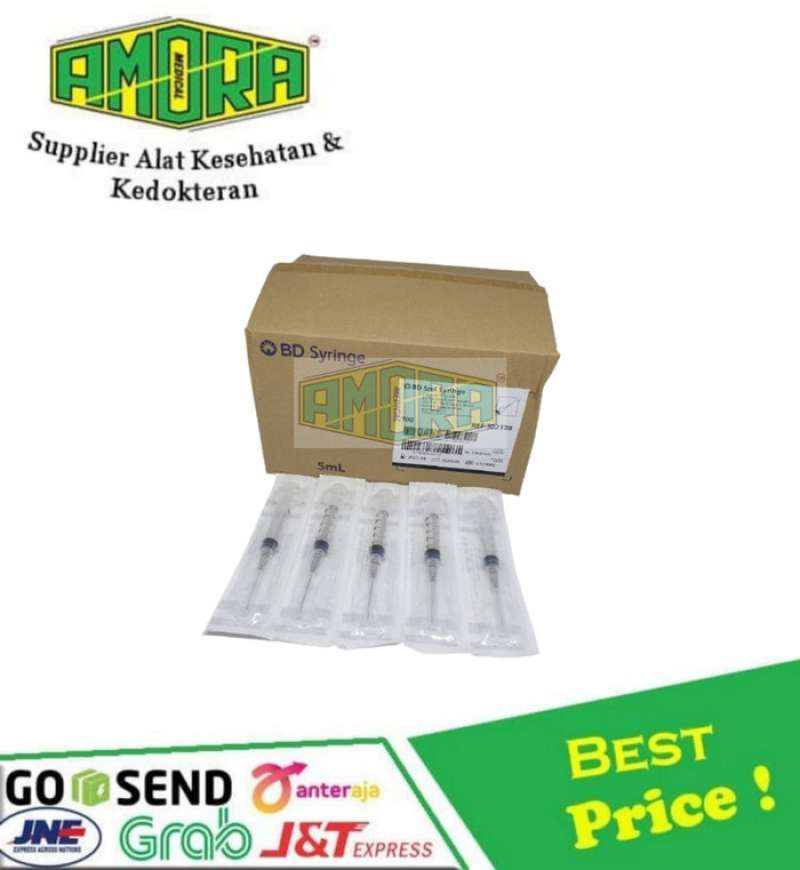 Promo Spuit / Syringe 5 ml BD Per Box Diskon 23% di Seller Alkesmu ...