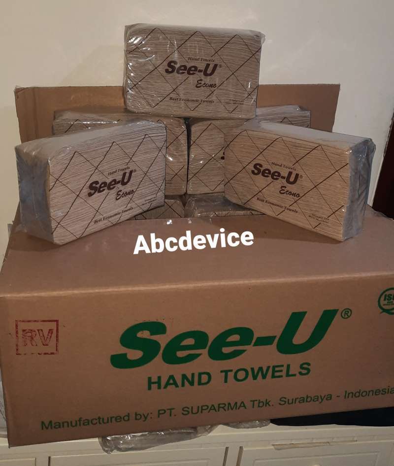 Jual Tissue Tisu See-u See U Hand Towel Econo Brown Coklat 150 Sheet Di Seller Abcdeviceshop ...