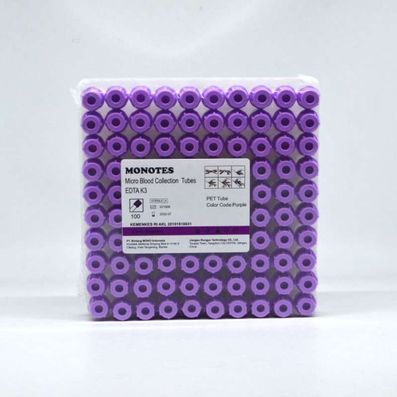 Promo EDTA K3 Micro Blood Collection Tube MONOTES / Tabung Darah Mikro ...