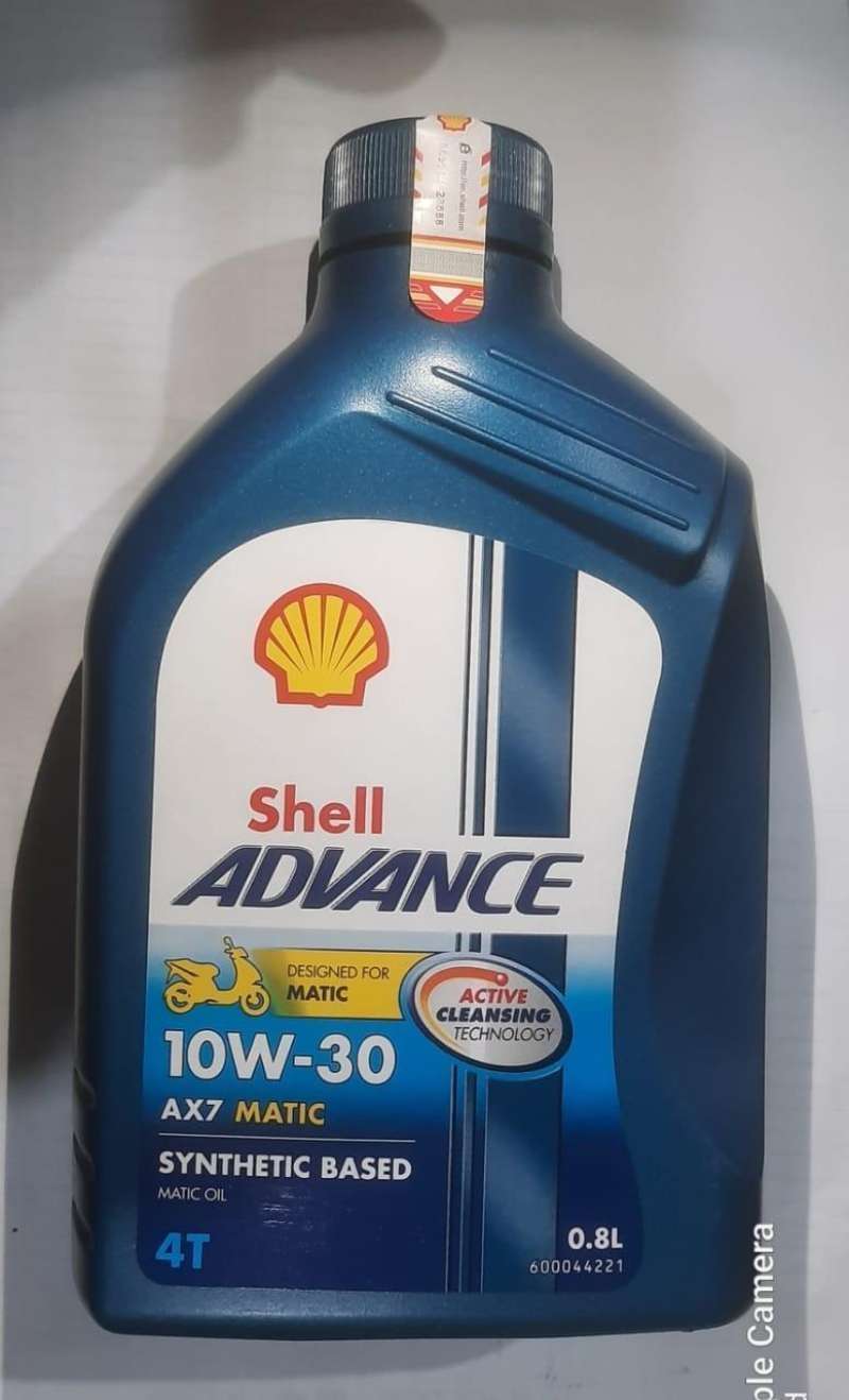 Jual OLI MOTOR SHELL ADVANCE AX7 MATIC 0,8 L ( BARCODE SCAN ) di Seller ...