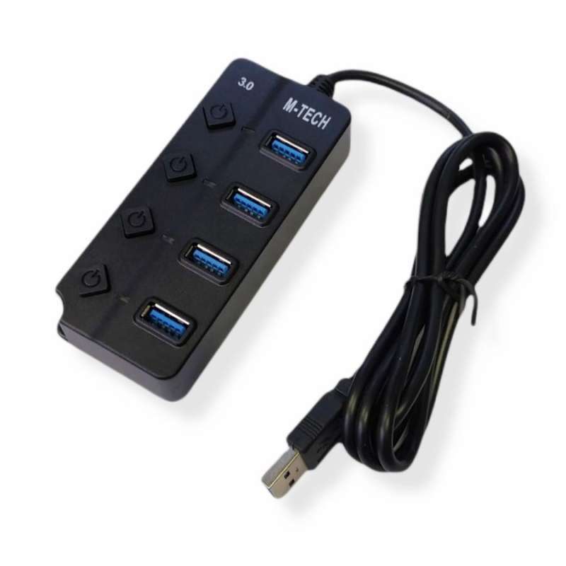 Jual M-Tech Hub USB 3.0 4 Port Switch MT-UH3 USB HUB 3.0 ORIGINAL MTECH ...